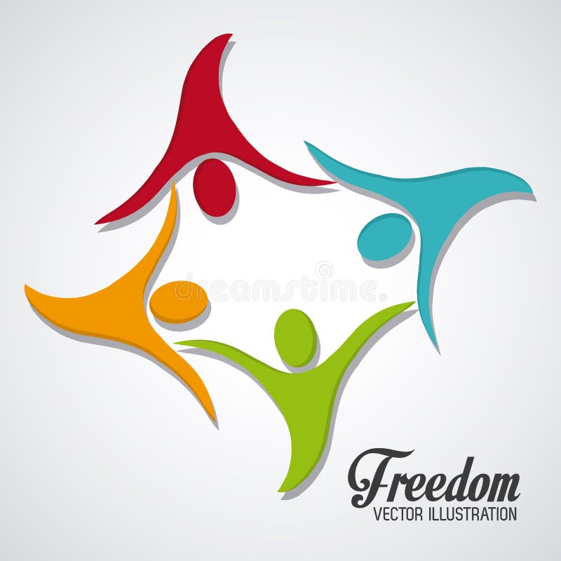 Freedom icons design stock vector. Illustration of vector - 63076442