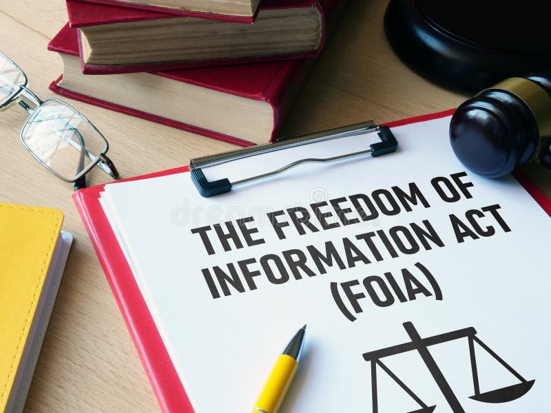 The Freedom of Information Act FOIA is Shown Using the Text Stock Image ...