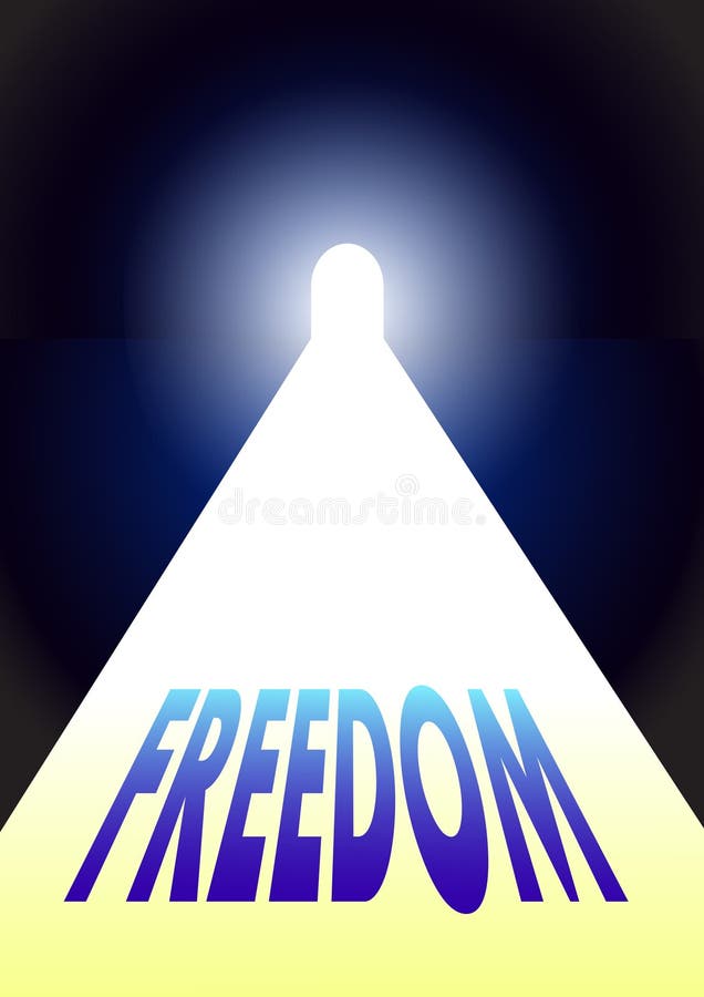Freedom stock vector. Illustration of interior, door - 68082062