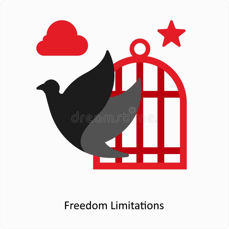 Freedom Limitations stock vector. Illustration of vector - 266543989