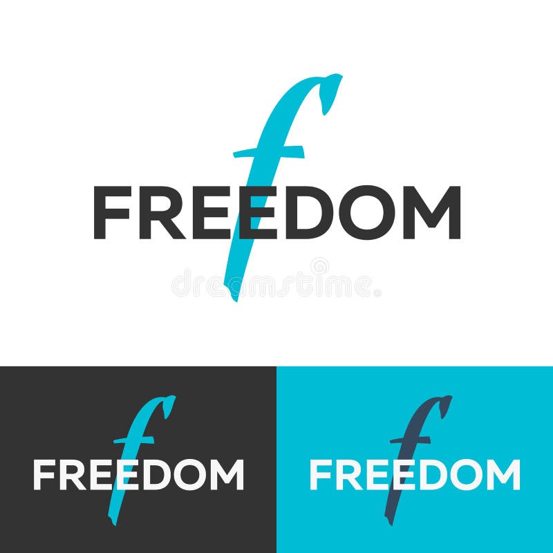 Freedom Logo. Letter F Logo. Vector Logo Template. Logotype Concept ...