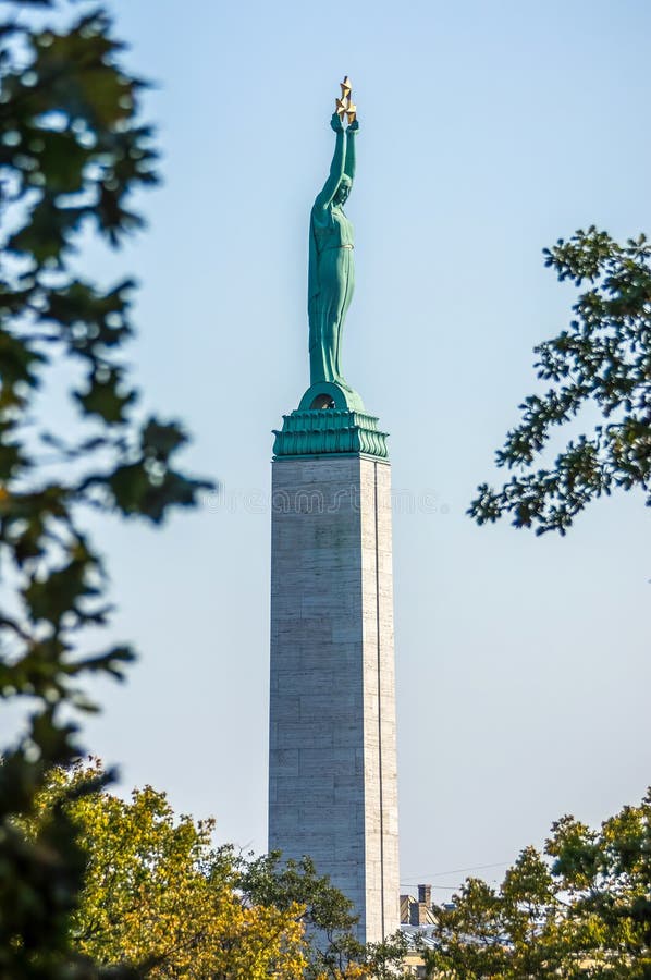 The Freedom Monument in Riga, Latvia Editorial Image - Image of ...