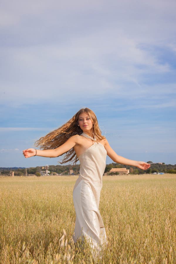 Freedom woman outdoors stock photo. Image of peace, woman - 6567626