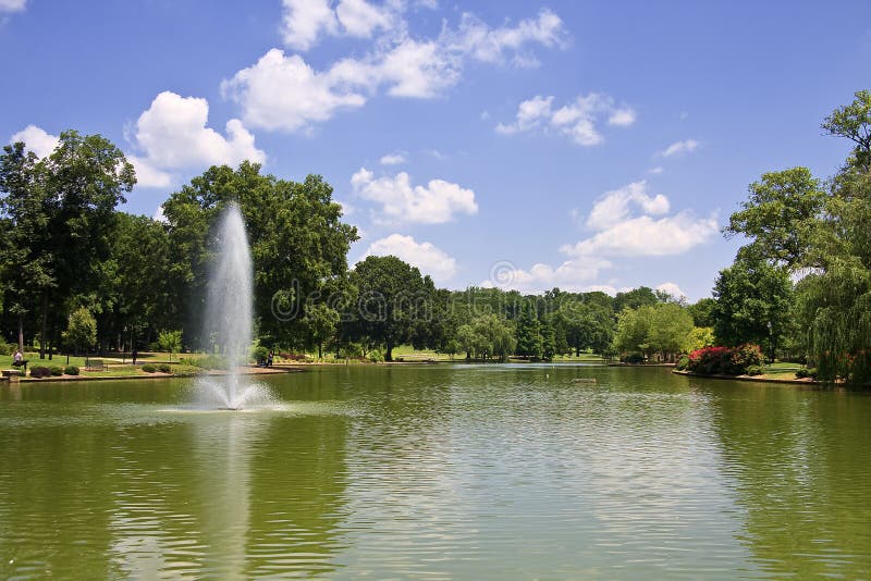 Freedom Park Bridge stock image. Image of skies, lake - 10203373