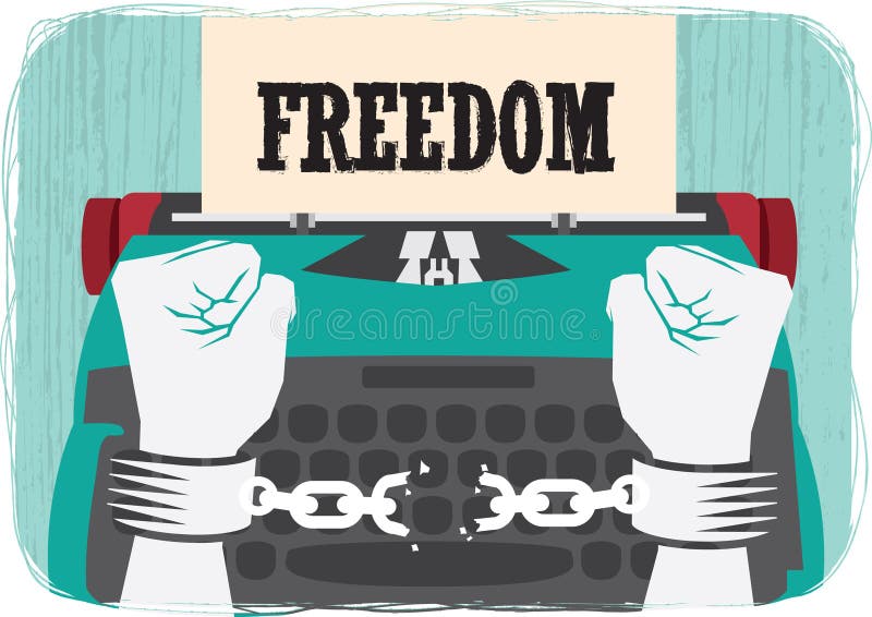 Freedom Poster. Vector Illustration Decorative Design Stock Vector ...