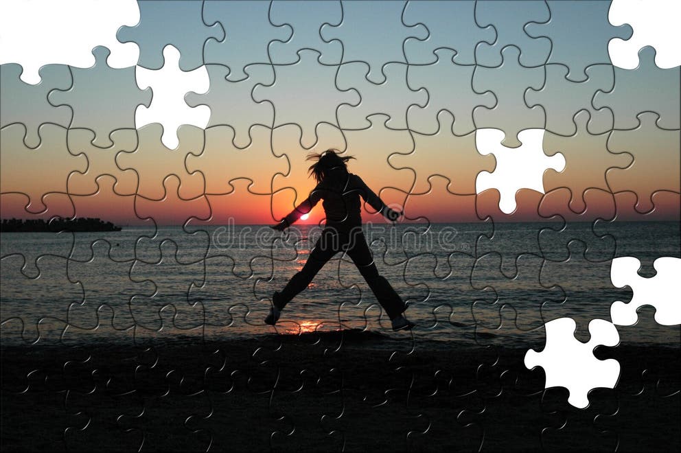 Freedom puzzle stock image. Image of light, beautiful - 1076391