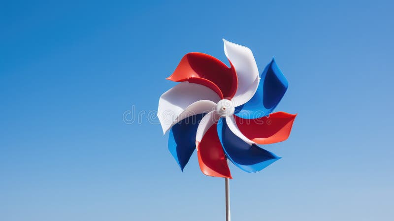 Freedom Red White Blue Pinwheel Stock Illustration - Illustration of ...