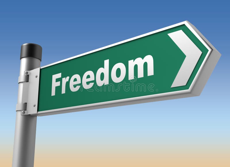 Freedom Road stock illustration. Illustration of business - 100140078