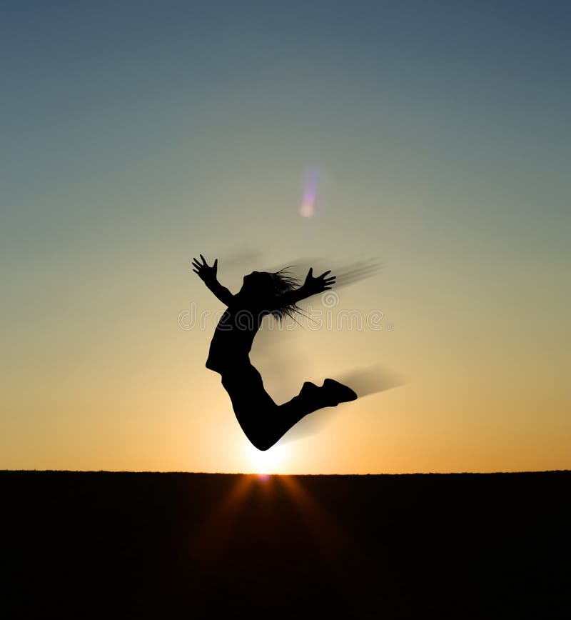 Freedom silhuette stock photo. Image of flare, people - 53441490