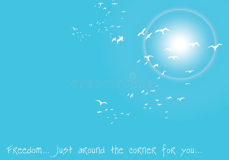 Freedom sky 2 stock illustration. Illustration of fashion - 7498561