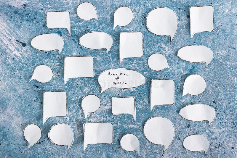 Freedom of Speech and Exchanging Ideas, Group of Different Comic ...