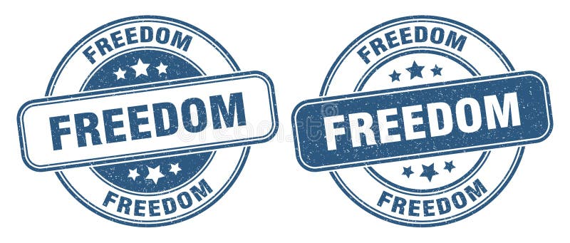 Freedom Stamp. Freedom Label. Round Grunge Sign Stock Vector ...