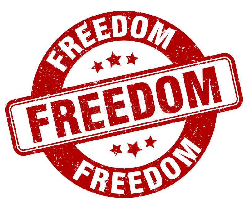 Freedom Stamp. Freedom Label. Round Grunge Sign Stock Vector ...