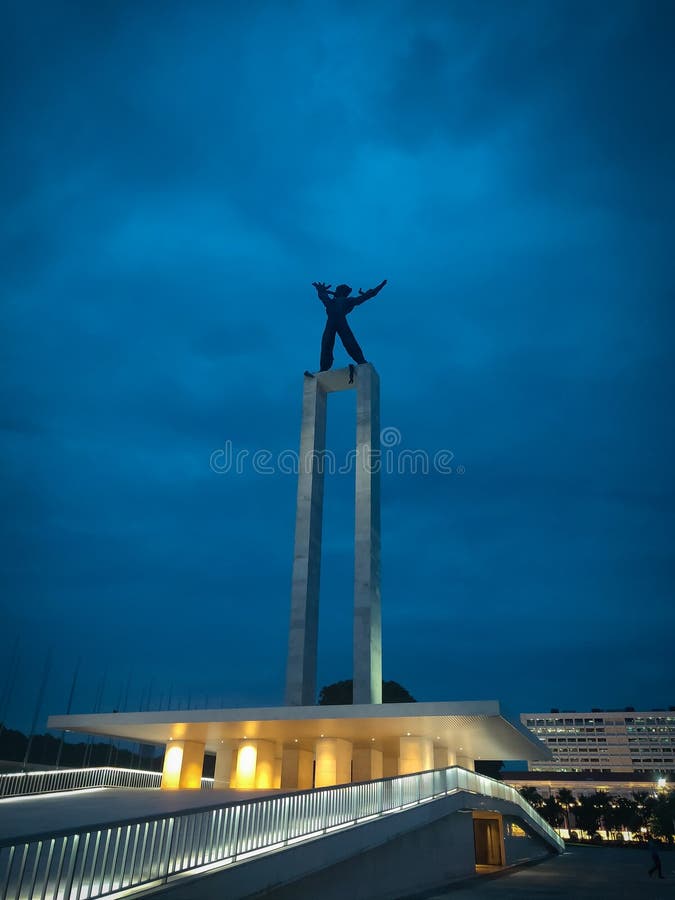 Freedom Statue for West Papua Stock Image - Image of landmark, water ...