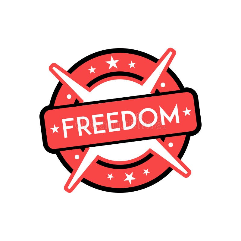 Freedom Sticker and Saluting Soldier Icon on Green Screen Stock ...