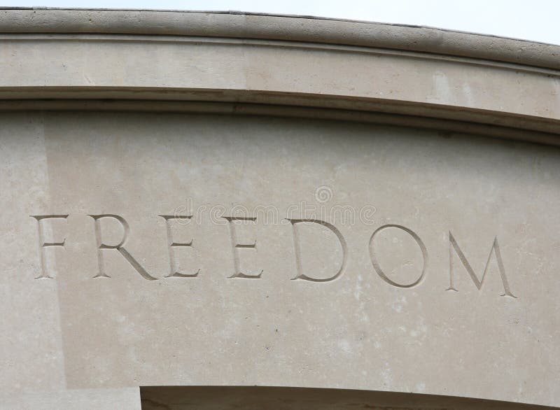 FREEDOM Text that Indicates the Basic Concept of Democracy and F Stock ...