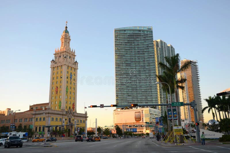 Freedom Tower in Miami editorial stock image. Image of buildings - 28997769