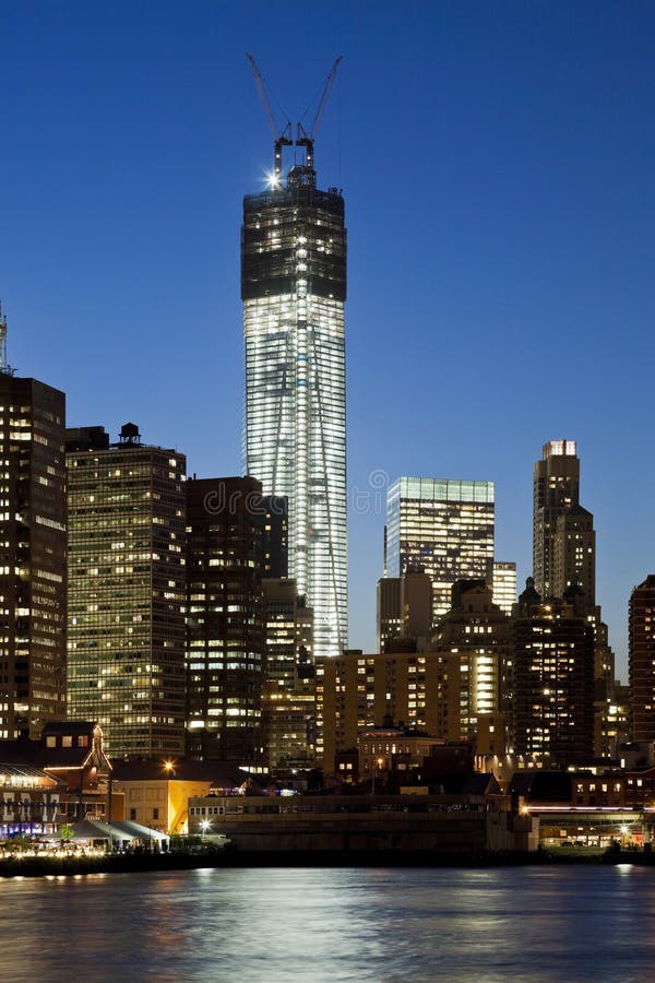 Freedom Tower in New York City Editorial Stock Image - Image of glass ...