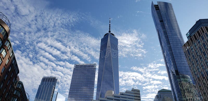 Freedom tower skyline editorial photography. Image of freedom - 161342347