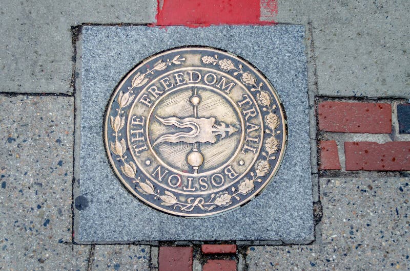 The Freedom Trail Sign stock image. Image of american - 32191163