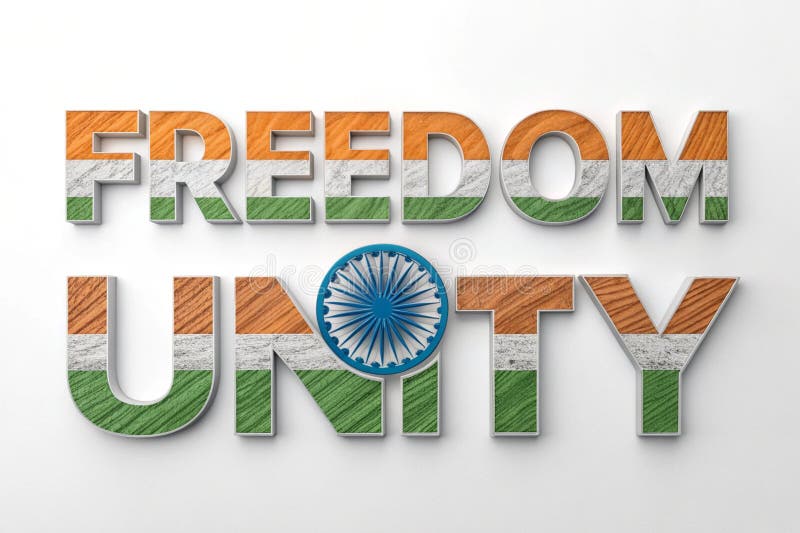 Freedom and Unity in a Bold Color Composition with an Indian Flag Theme ...