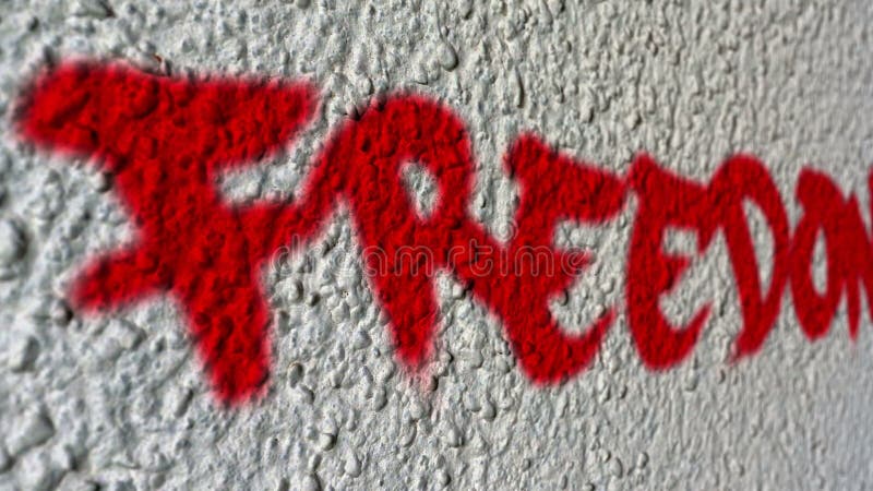 Freedom Wall Art Graffiti stock video. Video of graffiti - 169346651