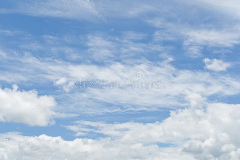 Freedom White Clouds in the Blue Sky for Nature Background Stock Image ...