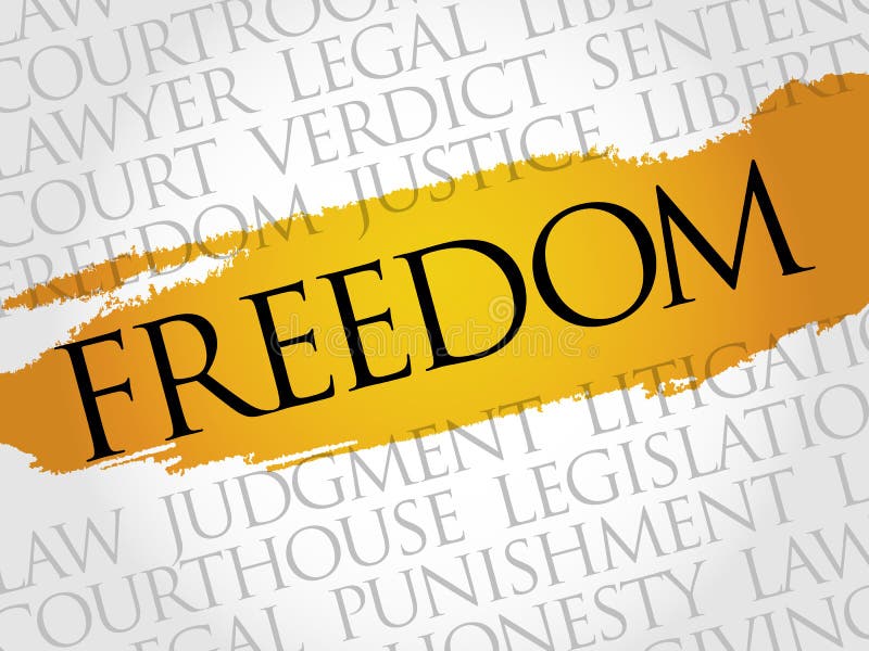 Freedom Word Cloud Collage, Social Concept Background Stock ...