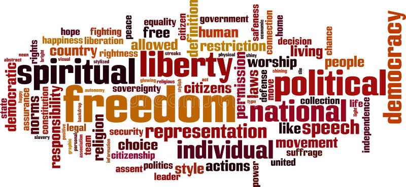 Freedom word cloud stock vector. Illustration of freedom - 270915228