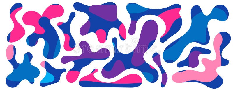 Freeform Blob Shapes. Abstracts Amoeba Shapes, Freeform Organic ...