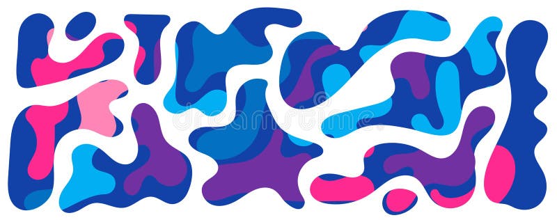 Freeform Blob Shapes. Abstracts Amoeba Shapes, Freeform Organic ...