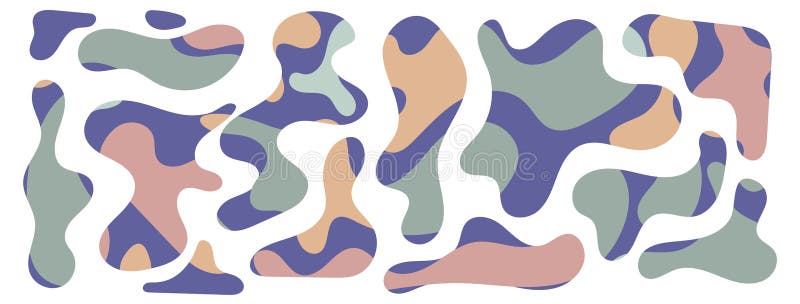 Freeform Blob Shapes. Abstracts Amoeba Shapes, Freeform Organic ...