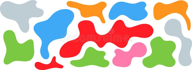 Freeform Blob Shapes. Abstracts Amoeba Shapes, Freeform Organic ...