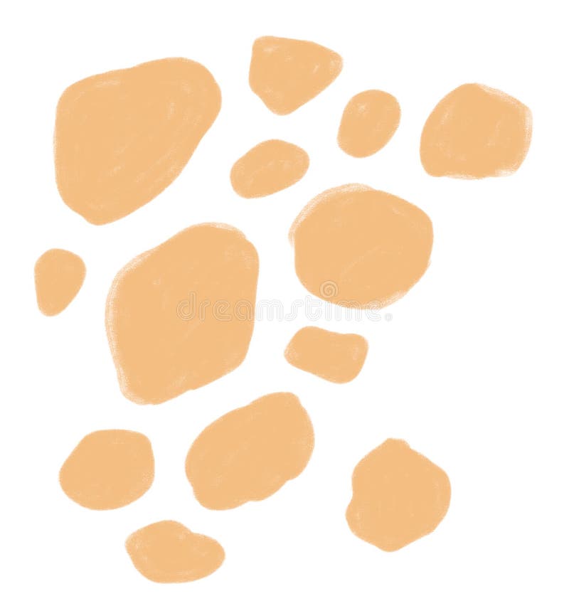 Freeform Hand Doodle Freehand Pebble Line and Shape Sketch Stock ...