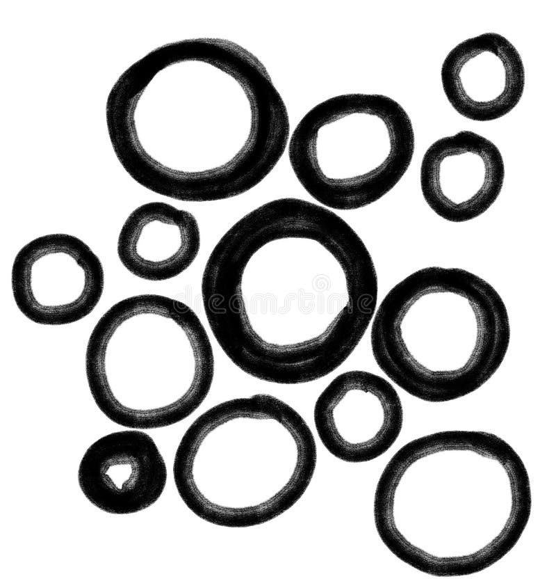 Freeform Hand Doodle Freehand Sphere Circle Line and Shape Sketch Stock ...