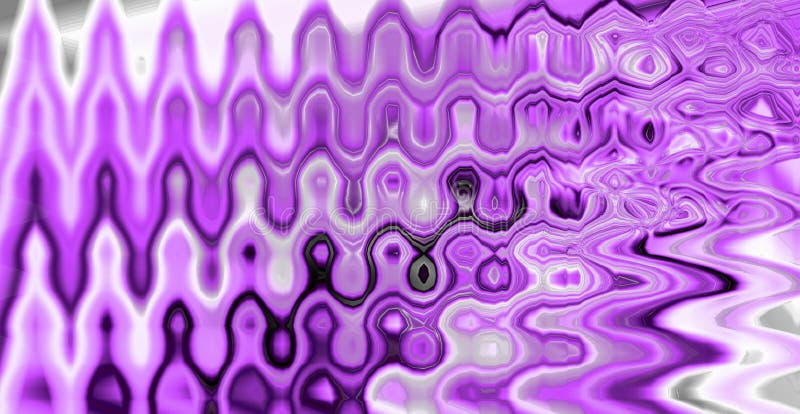 Freeform Shape and Zigzag Lines Pattern on Light Violet, Lightning Bolt ...