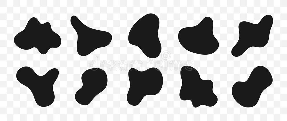 Freeform Shapes. Abstract Irregular Random Blobs. Modern Graphic Design ...