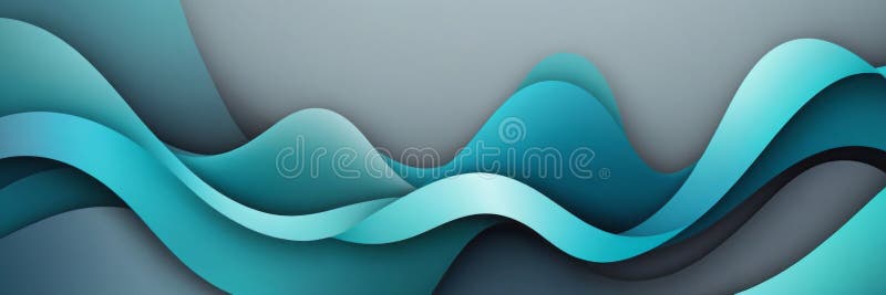 Freeform Shapes in Gray and Medium Aquamarine Stock Image - Image of ...