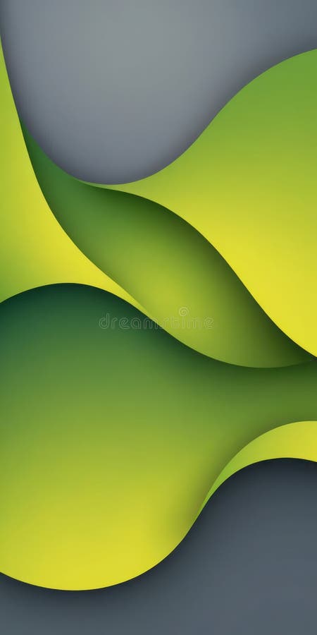 Freeform Shapes in Lime and Gray Stock Image - Image of multicolor ...