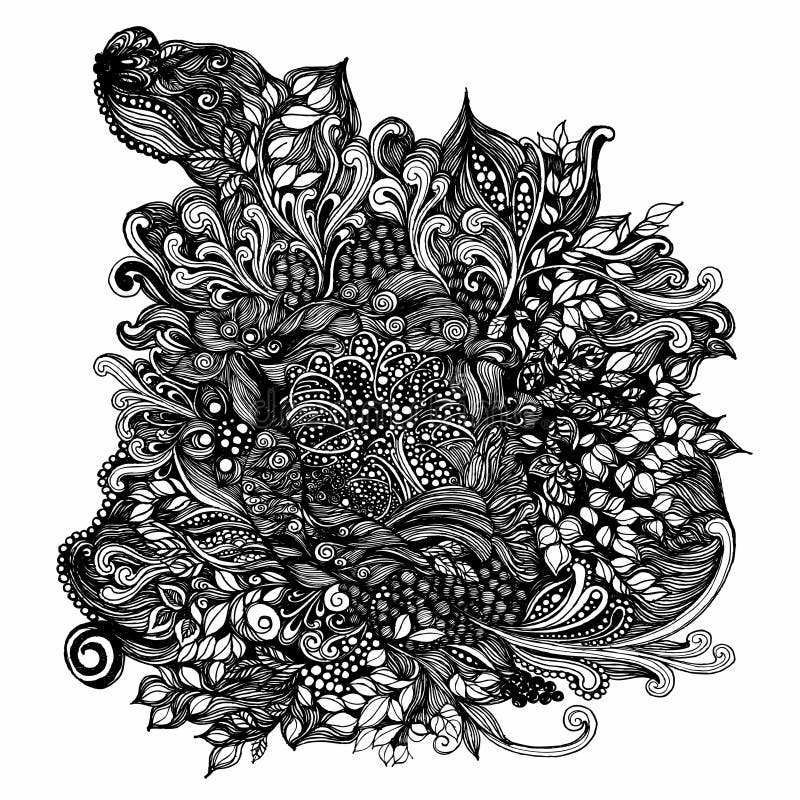 Freehand drawing stock vector. Illustration of pattern - 51517651