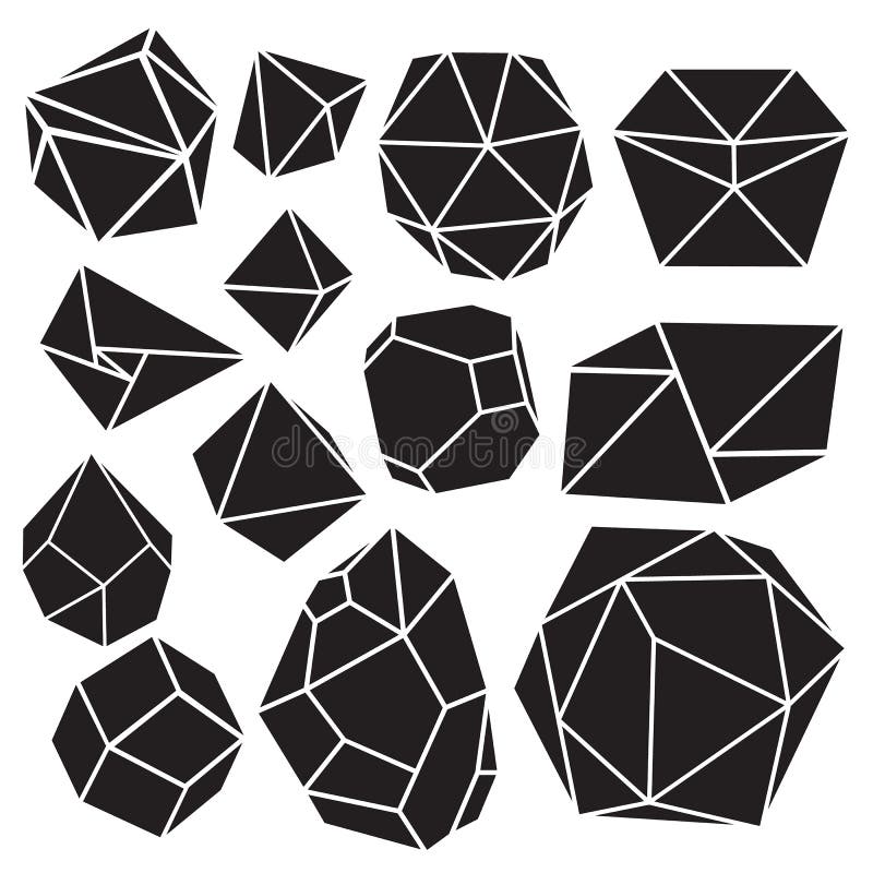 Freehand Drawing Geometry Group with Frame. Simple Isolated Geometric ...