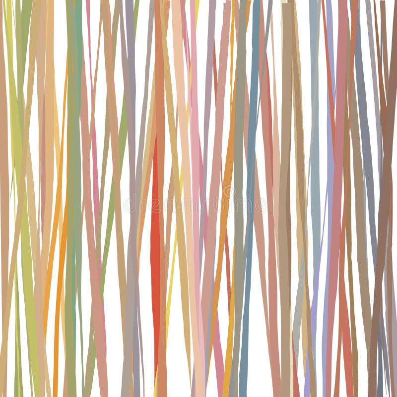 Freehand Drawn Brush Lines Based Colorful Pattern Stock Illustration ...