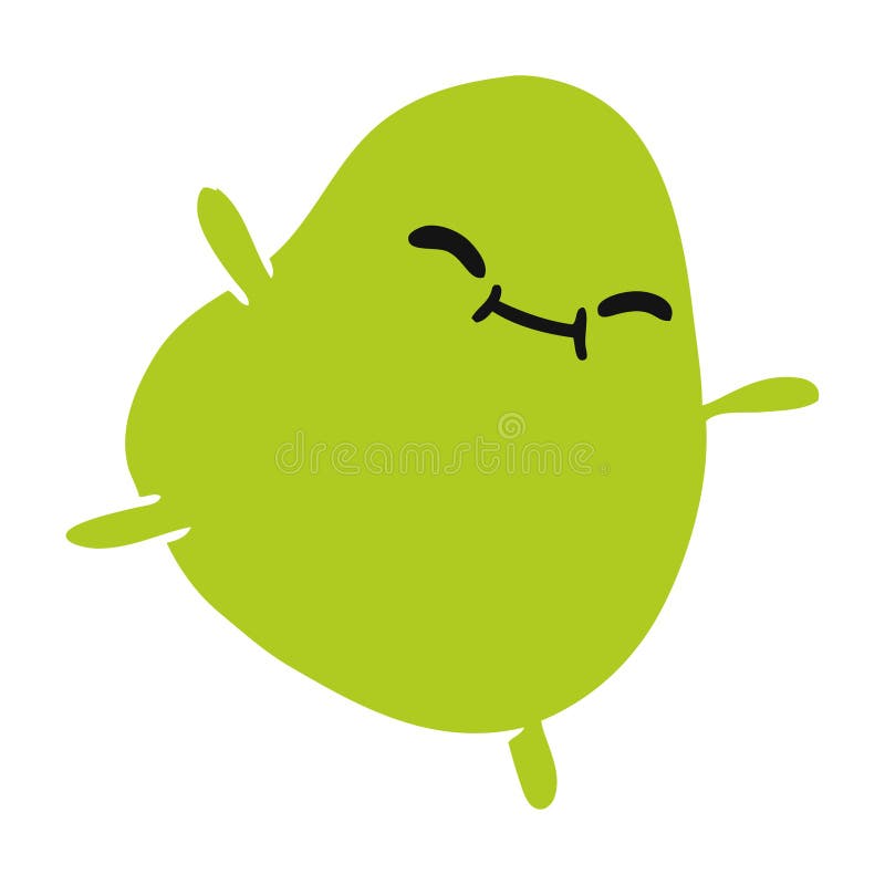 Jumping Bean stock vector. Illustration of leaping, clip - 2032281