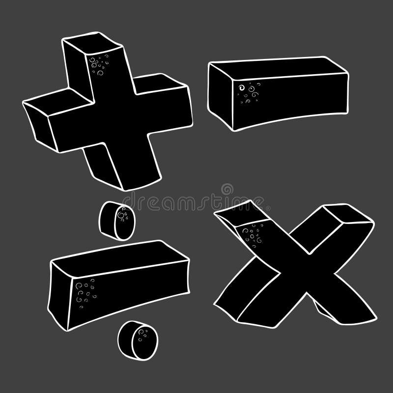 Math Minus Sign Character Stock Illustrations – 176 Math Minus Sign ...