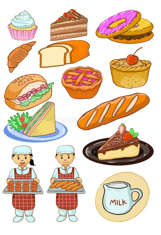 Pastries Catering Stock Illustrations – 110 Pastries Catering Stock ...