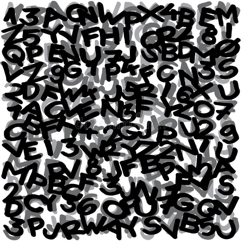Random Letters Numbers Stock Illustrations – 283 Random Letters Numbers ...
