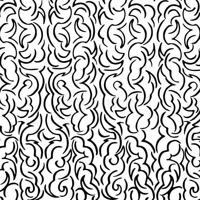 Freehand Paths, Curving Marker Lines Based Modern, Solid Black Marks ...