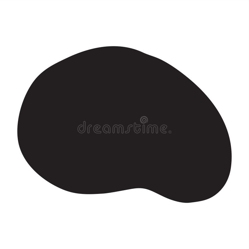 Freehand Shape Hand Painted with Ink Paint Swash Stock Vector ...