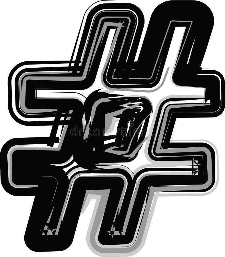 Freehand Symbol stock vector. Illustration of font, drawn - 101347448