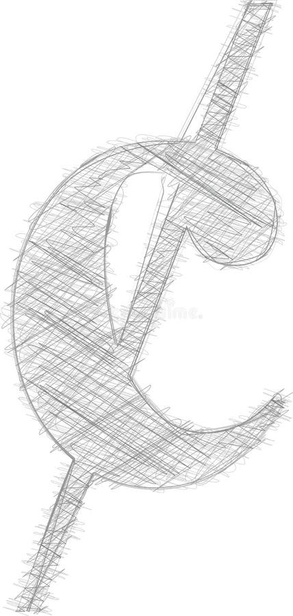 Freehand Symbol stock vector. Illustration of american - 100761207